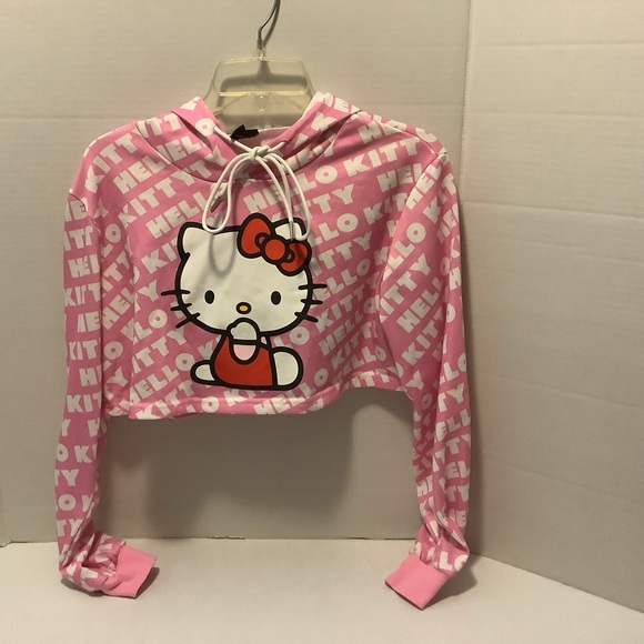 Sanrio | Tops | Hello Kitty Pink Crop Top Size Xs Hello Kitty Friend By ...